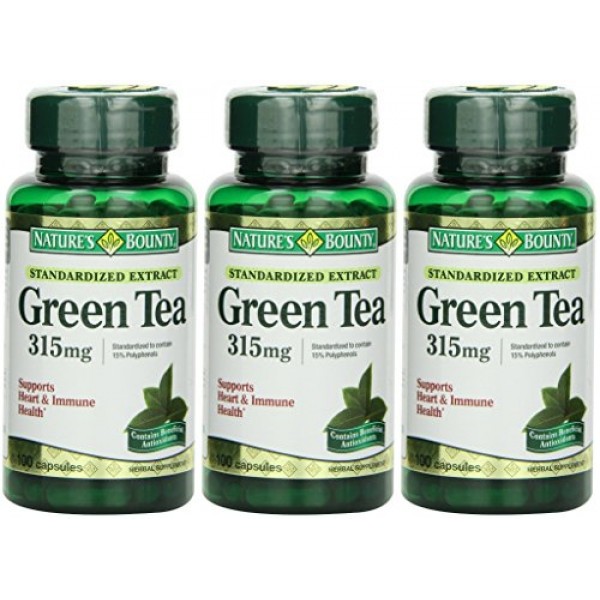 Natures Bounty Green Tea Extract, 315mg, 300 Capsules 3 X ... Natures Bounty Green Tea Extract, 315mg, 300 Capsules 3 X ...