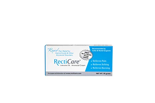 RectiCare Anorectal Lidocaine 5 Cream: Topical Anesthetic ...